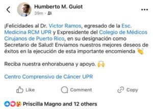 Designan al Dr. Víctor Ramos como secretario de salud de Puerto Rico - Phlatames